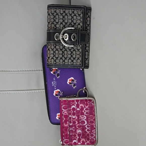 Coach | Bags | Coach Bundle Of 3 Wallets | Poshmark
